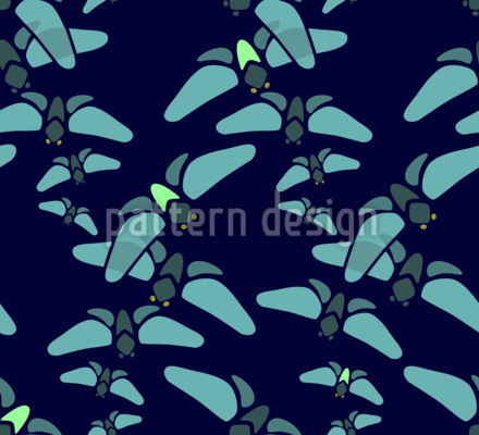 Fireflies Seamless Vector Pattern Design